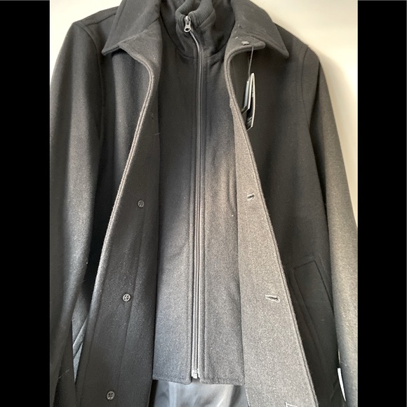 jf j.ferrar | Jackets & Coats | Jf J Ferra Mens Slim Fit Wool Black ...